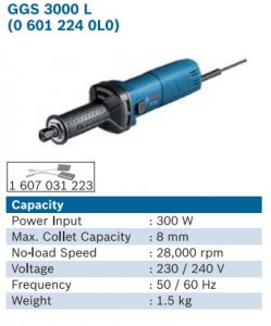 BOSCH GGS 27 L Professional Straight Grinder | Soon Huat Hardware ...
